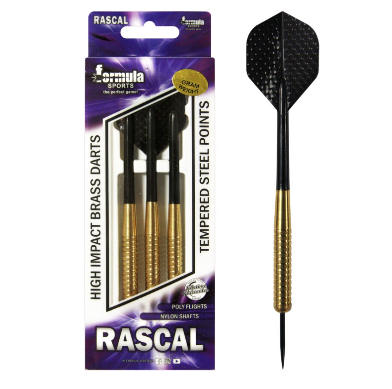 Rascal Brass Darts | 22g & 24g Beginner Dart Set – The Snooker Shop