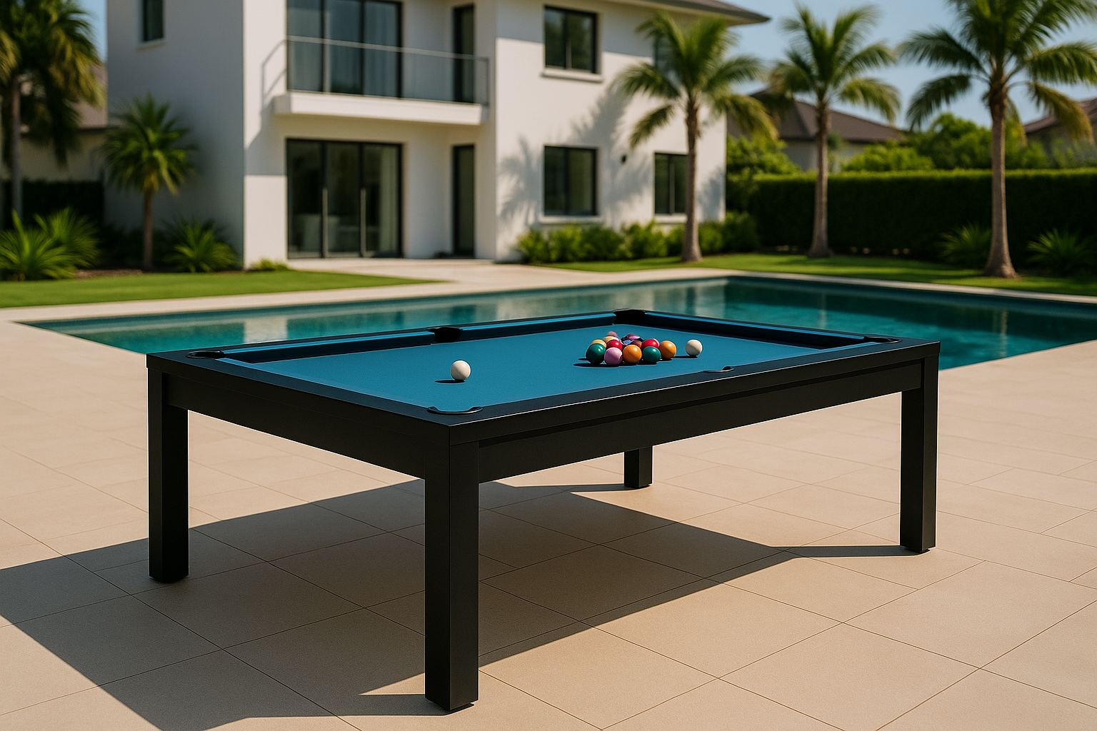 Mirage 8ft Outdoor Pool Table – Slate, Weatherproof, Premium – The ...