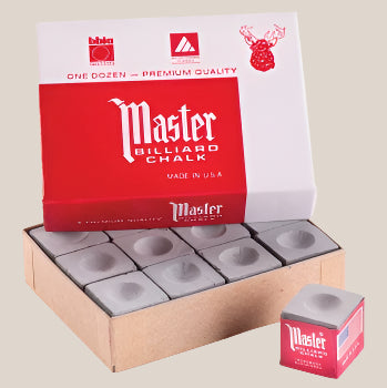 Master Chalk Grey – Reliable Cue Chalk for All Players | The Snooker Shop